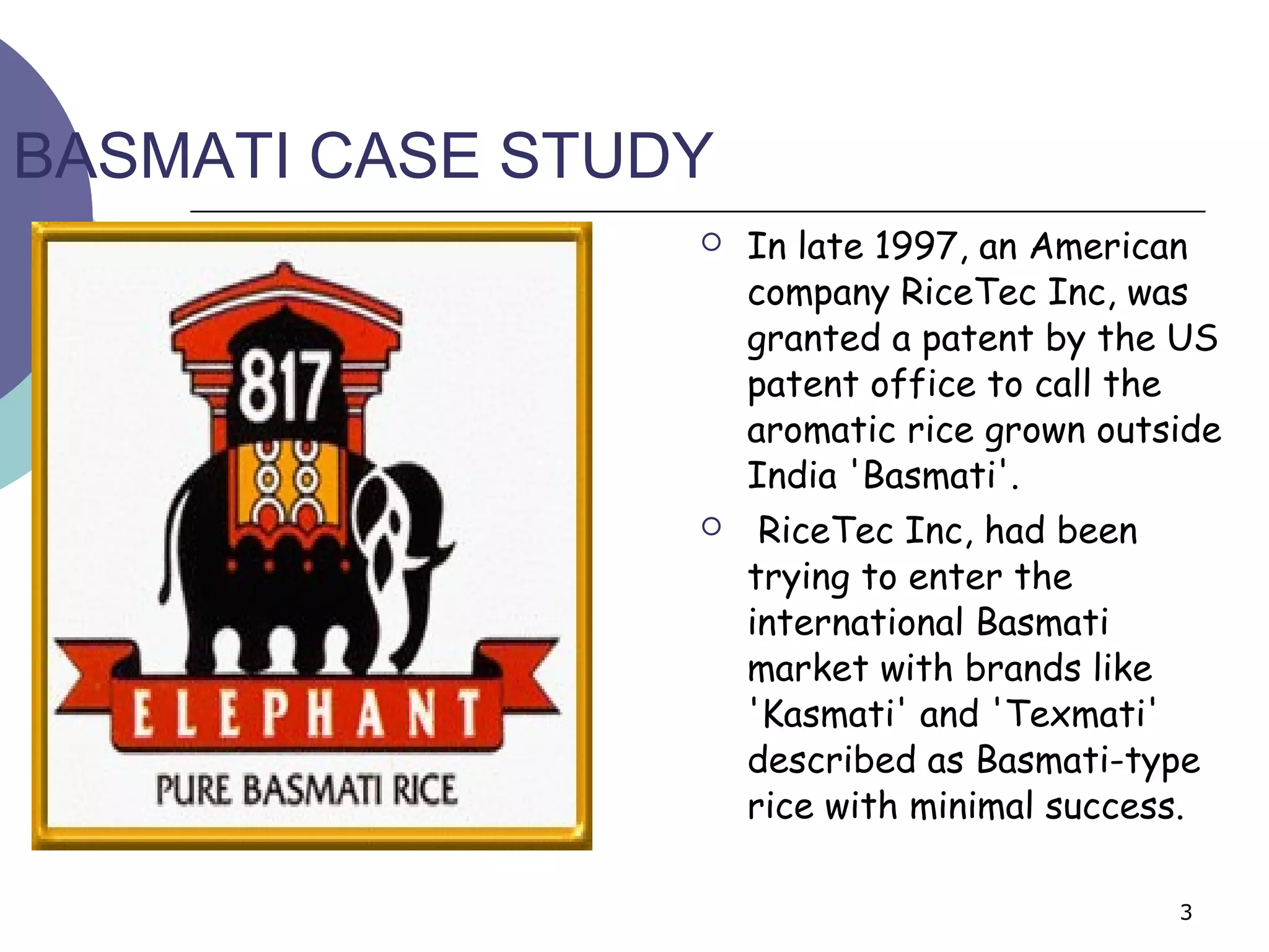 Basmati rice case study | PPT