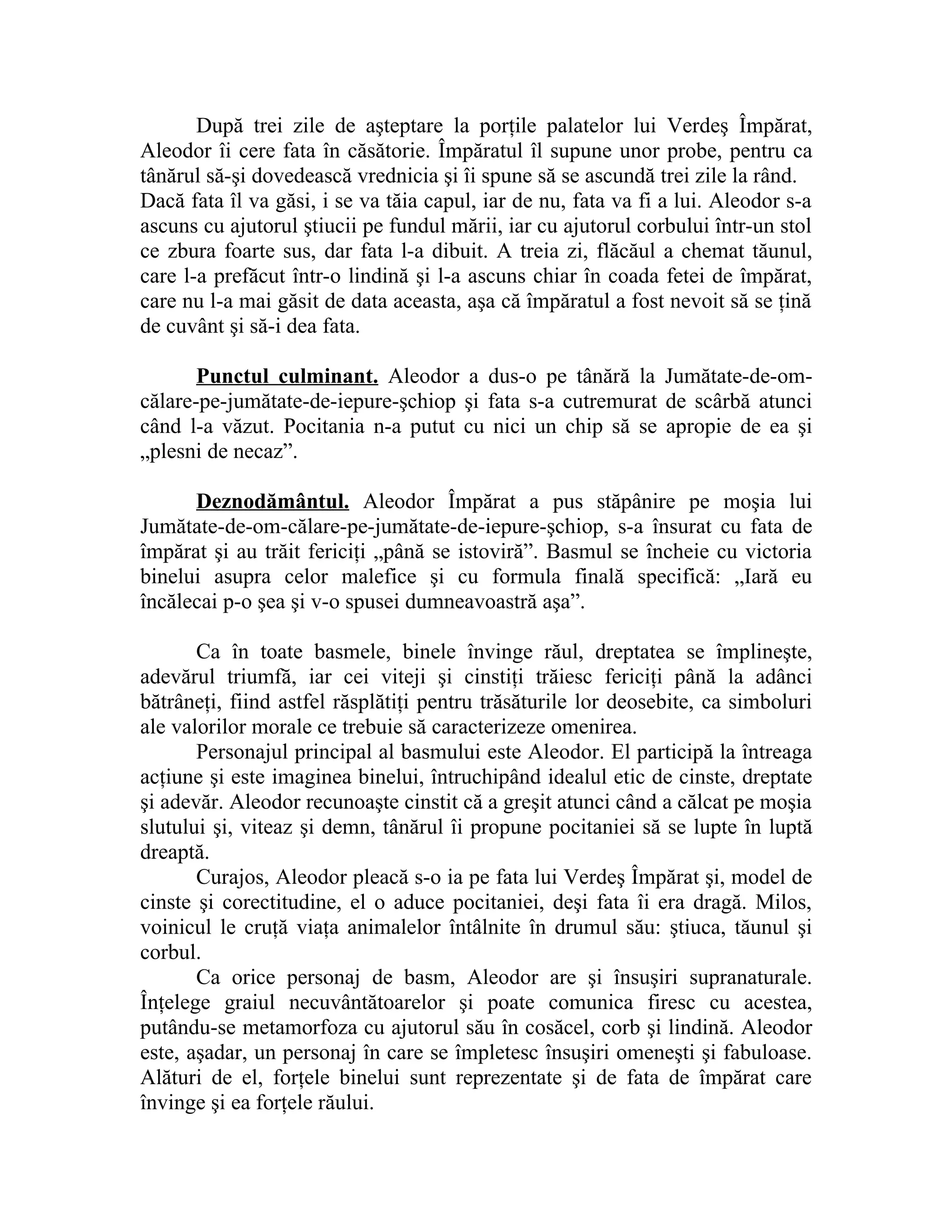 Basmul aleodor imparat | DOC