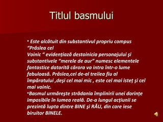 Basmul popular | PPT