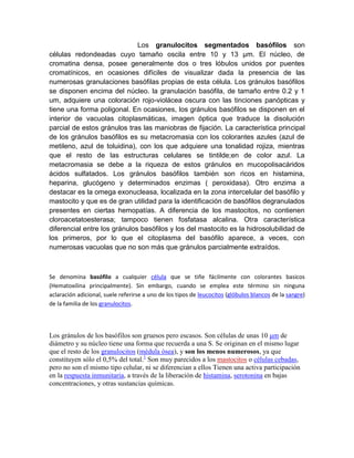 Basofilos | PDF