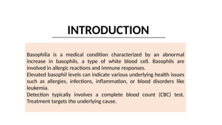 BASOPHILIA immune system presentation pp | PPTX
