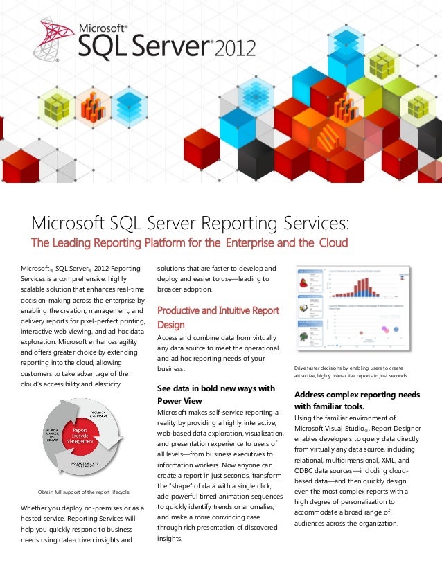 Microsoft SQL Server 2012 - Business Intelligence Reporting Services