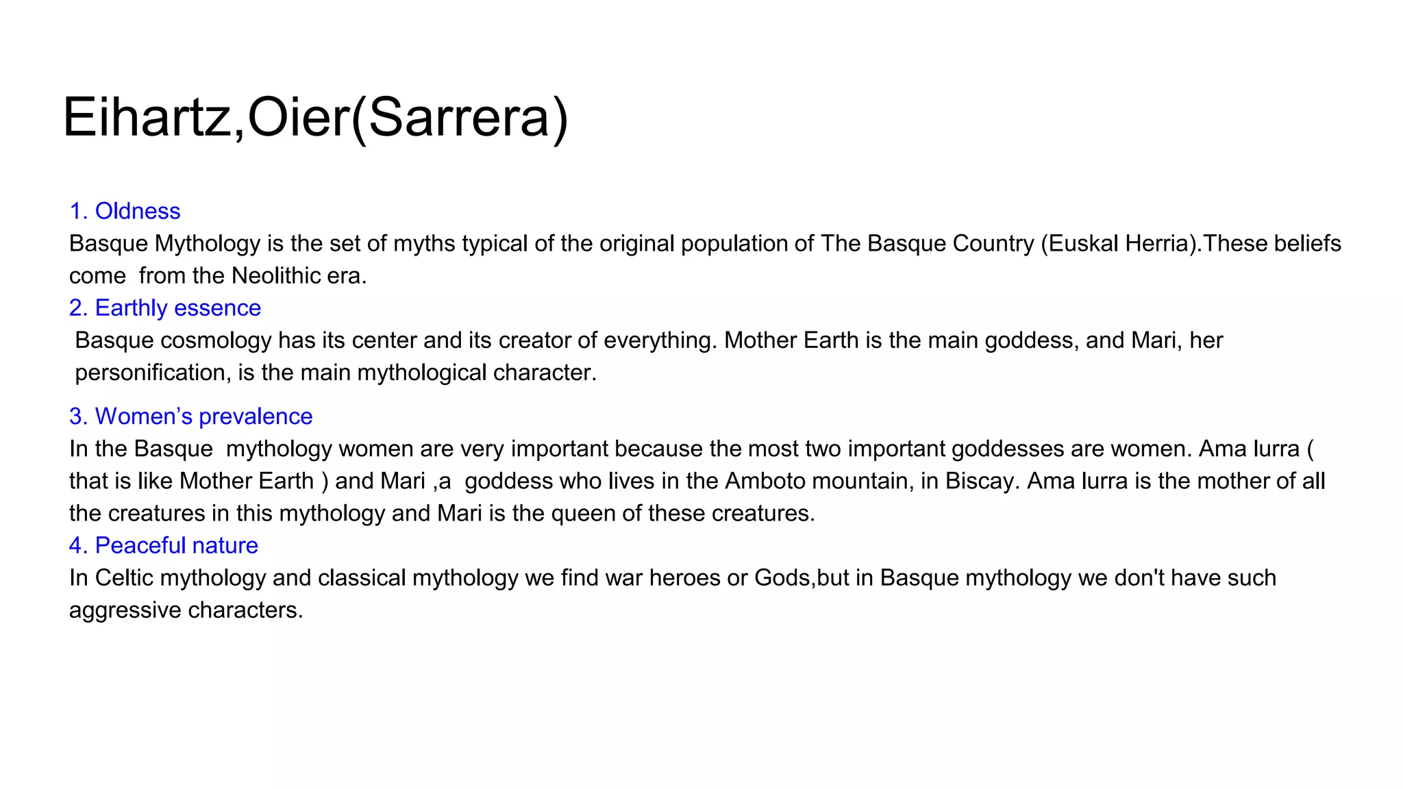 Basque mythology | PPT