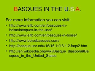 Basques in the USA | PPS