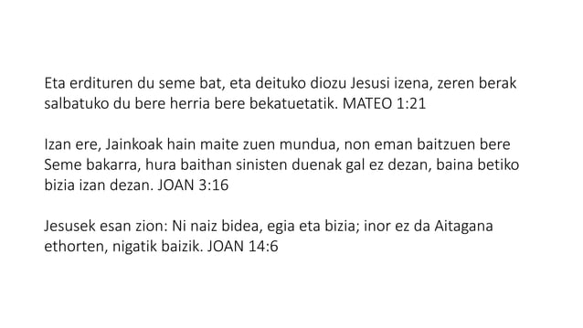 Basque Soul Winning Gospel Presentation - Only JESUS CHRIST Saves with ...