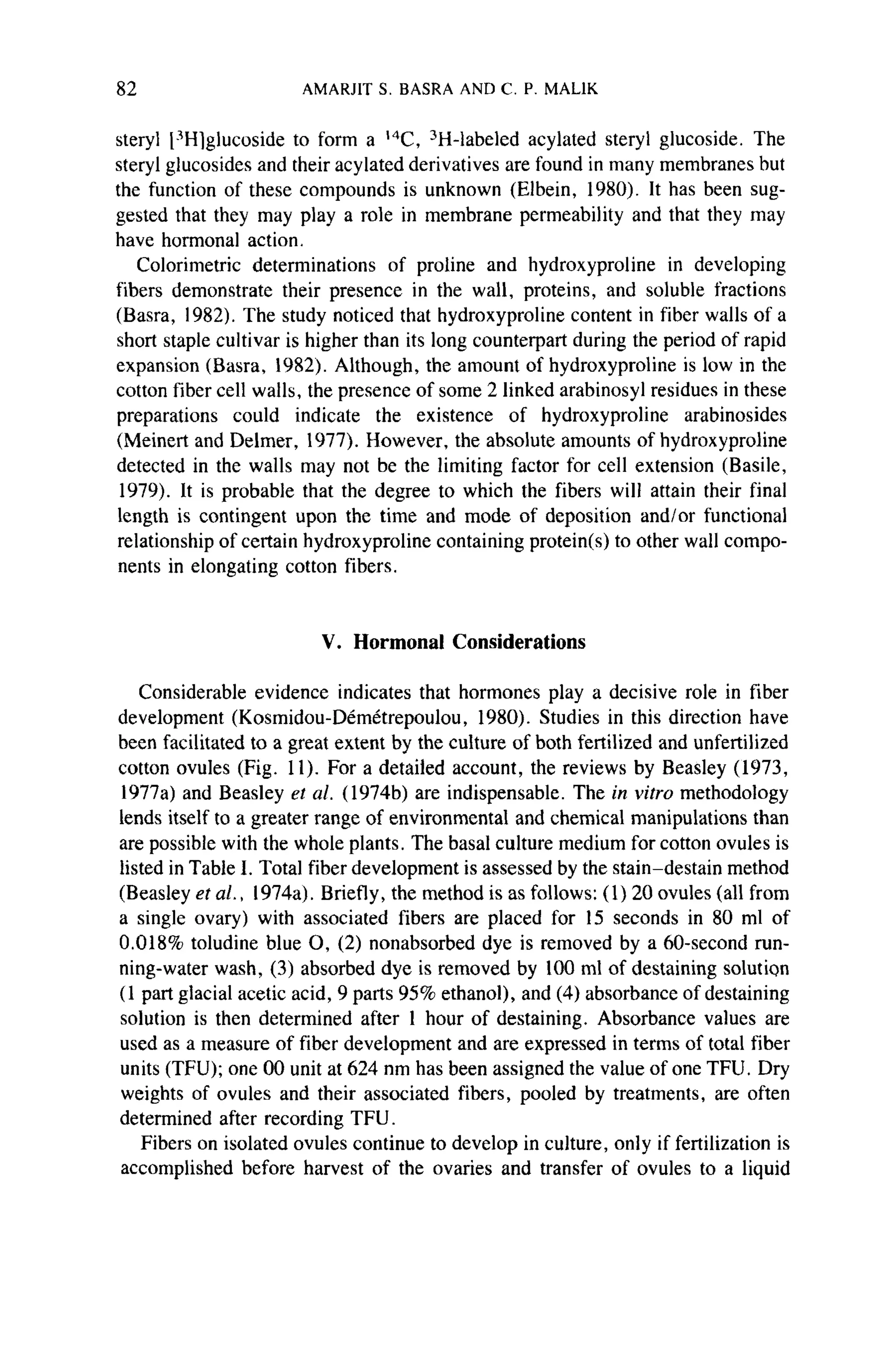 Basra and Malik - 1984 - Development of the Cotton Fiber.pdf