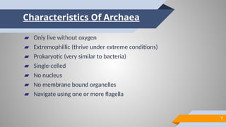 Archaea Metabolism and its processes .pptx