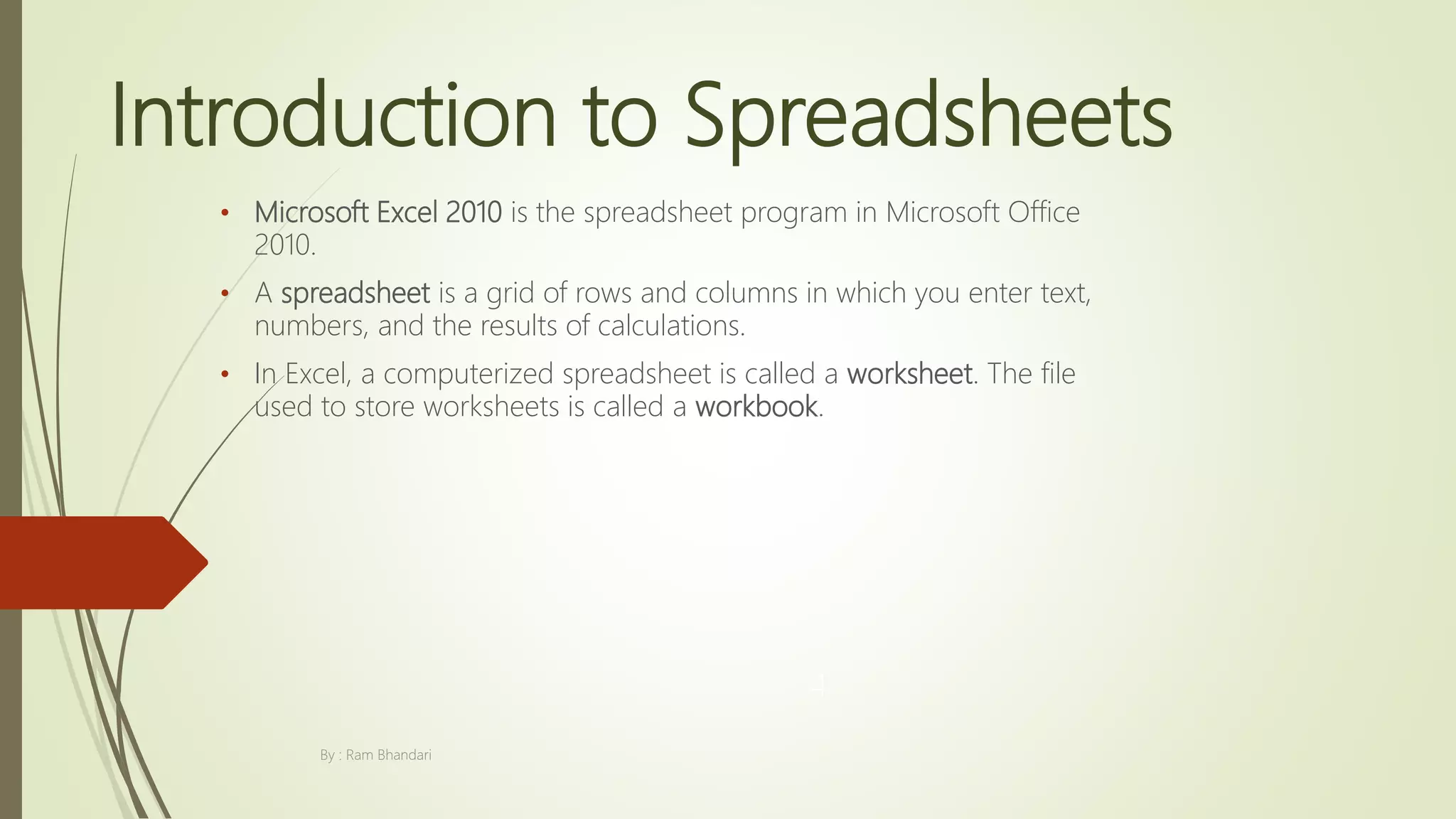 Microsoft Excel Presentation | PPTX