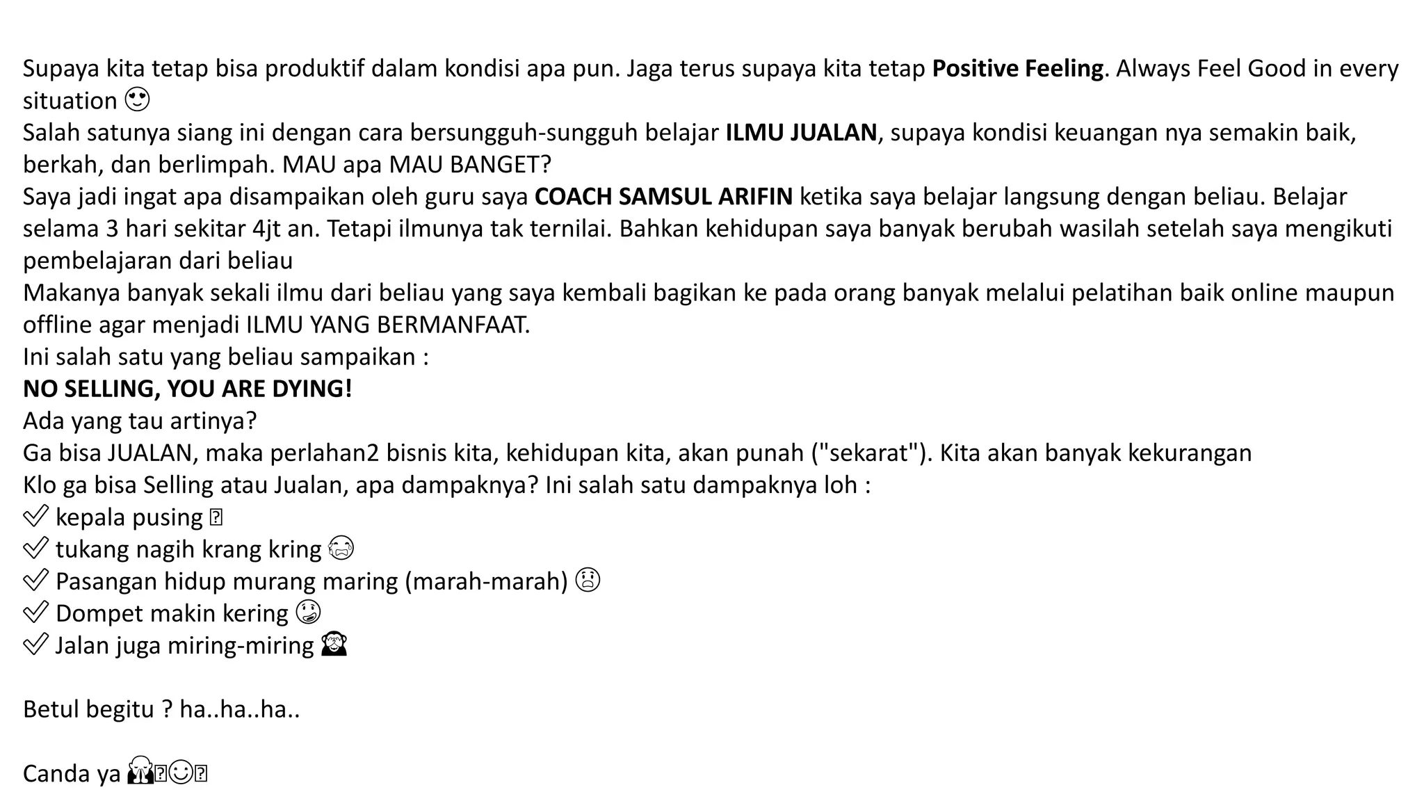 Bassic selling skill (cara menjual tanpa hambatan) | PPTX