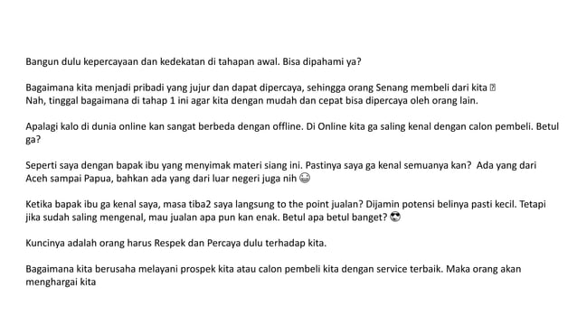 Bassic selling skill (cara menjual tanpa hambatan) | PPTX