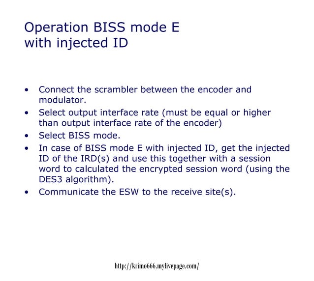 Bassics Of Biss Scrambling | PDF | Computing | Technology & Computing