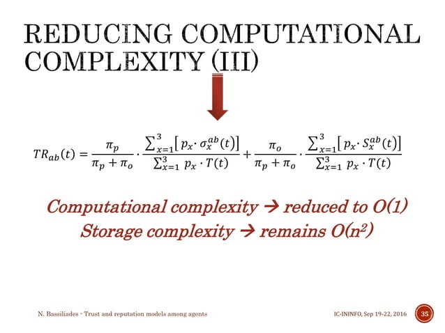Trust and reputation models among agents | PPT