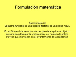 poleas y polipastos | PPTX