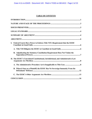 Employer's Opposition to EEOC's Motion for Summary Judgment on Judicial ...