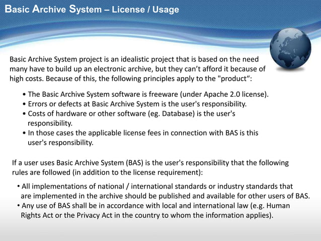 Basic Archive System overview | PPT