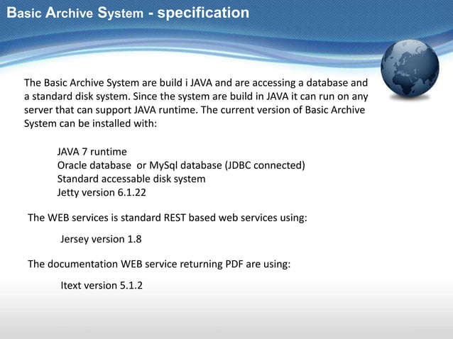 Basic Archive System overview | PPT