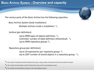 Basic Archive System overview | PPT