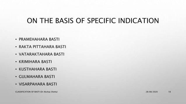 Classification of Basti | PPTX