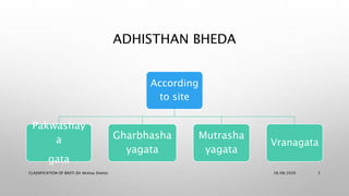Classification of Basti | PPTX