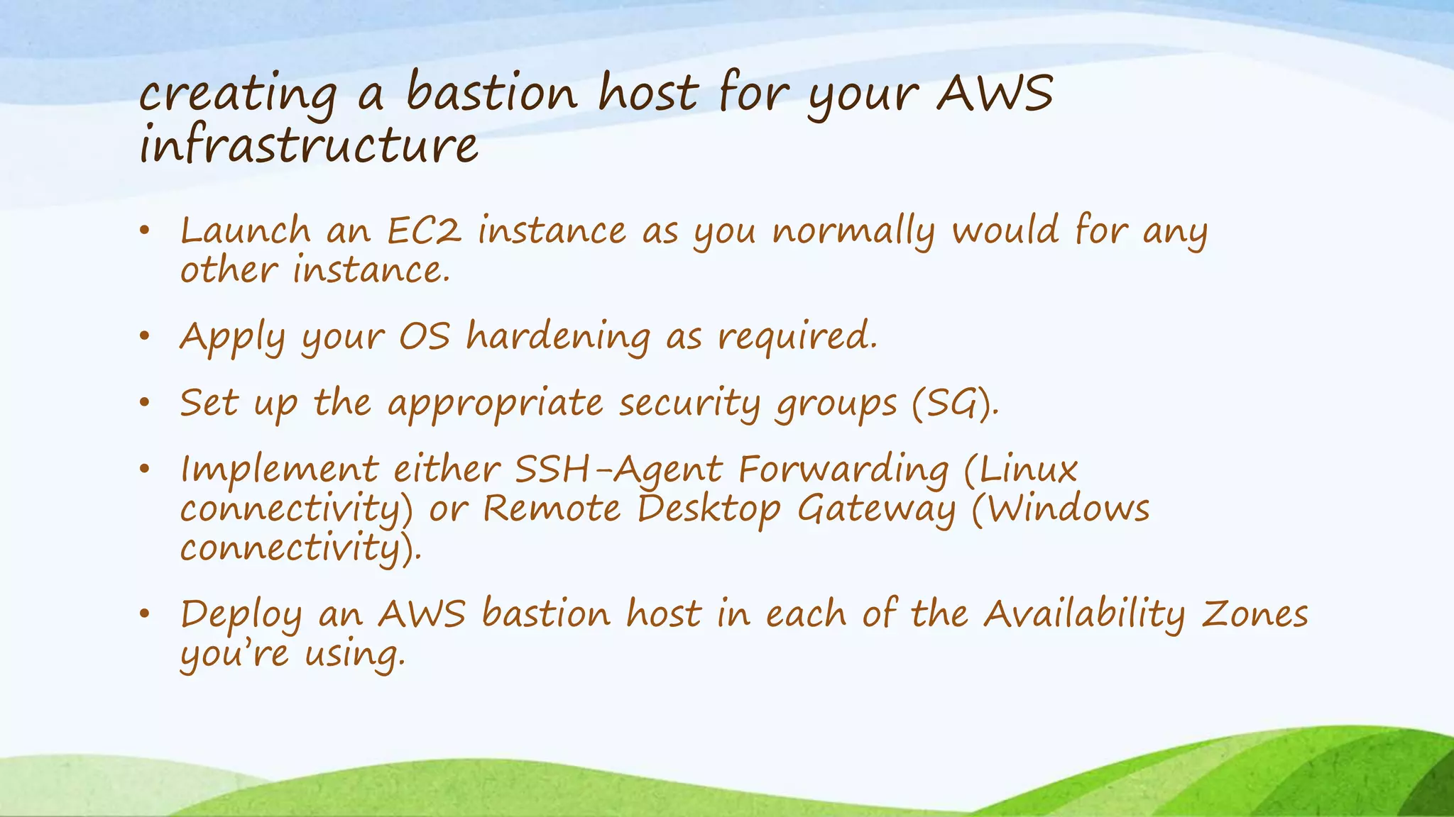 Bastion Host : Amazon Web Services | PPTX