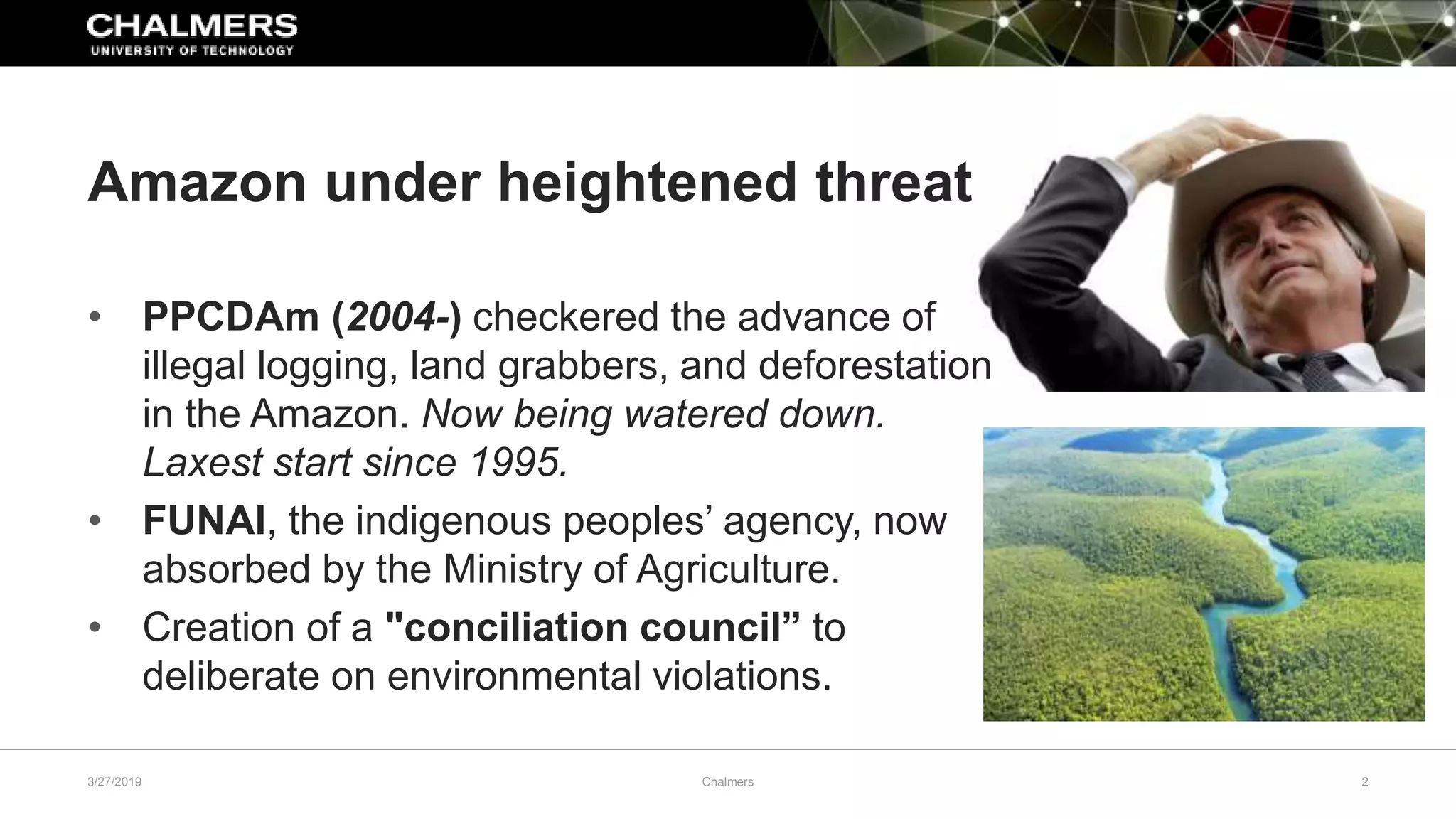 Insights from current developments in the Amazon and the role of land ...