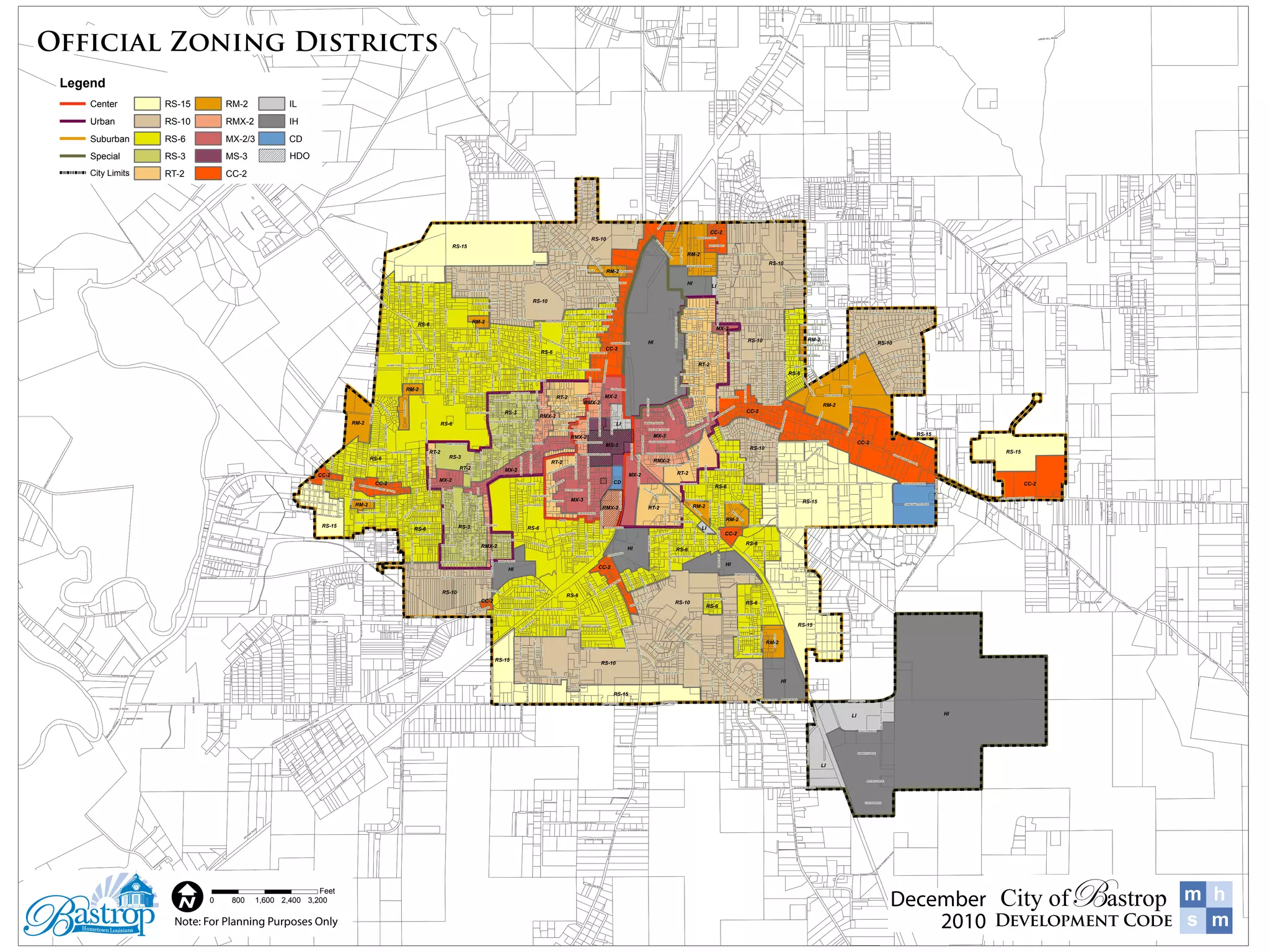 Bastrop official zoning districts final | PDF