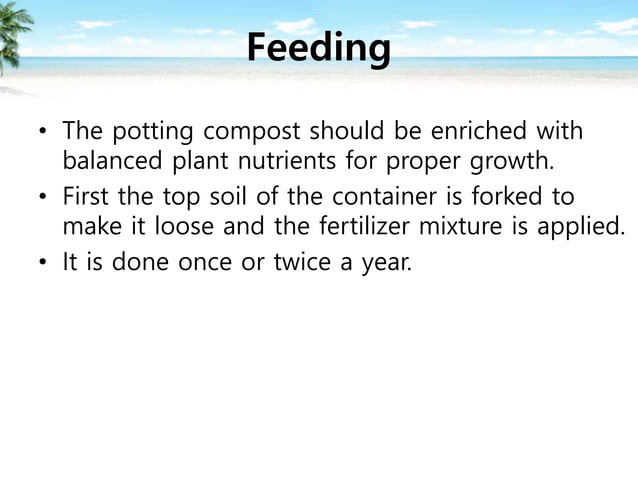 Nursery plant hardening, container gardening | PPTX