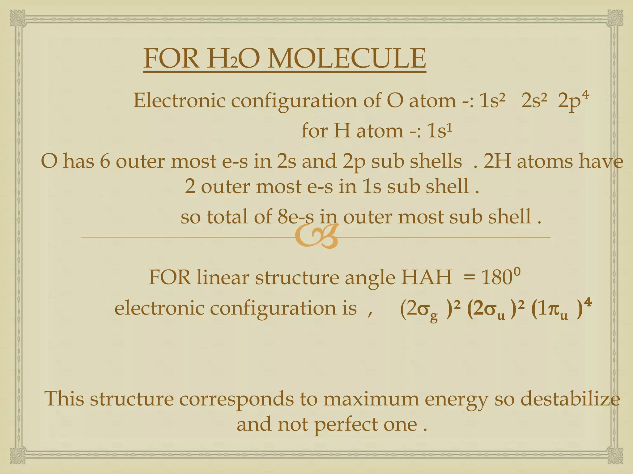 WALSH DIAGRAM- SEMINAR TOPIC | PPTX