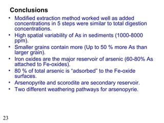 Sequential Extraction of Arsenic | PPT