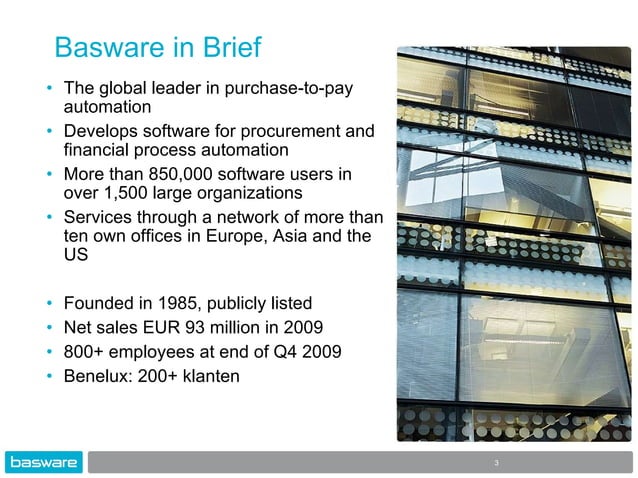 Basware Strategy Update 01 07 2010 | PPT