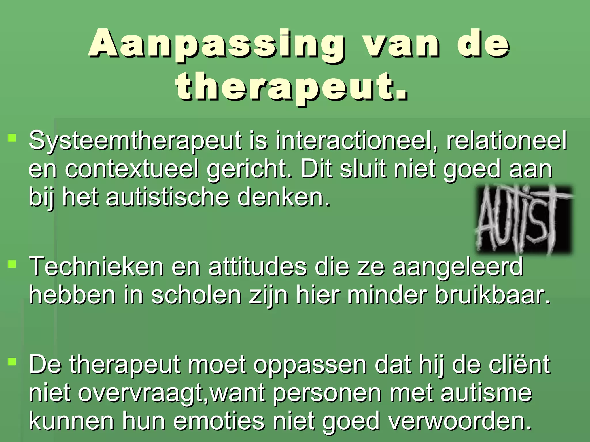autisme | PPT