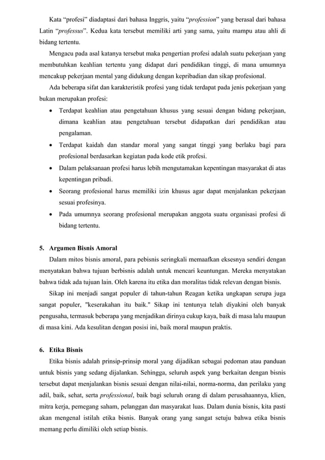 Etika Bisnis, Konsep, Teori, Kasus, dan Penerapan | PDF