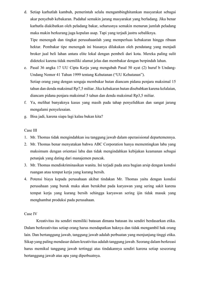 Etika Bisnis, Konsep, Teori, Kasus, dan Penerapan | PDF