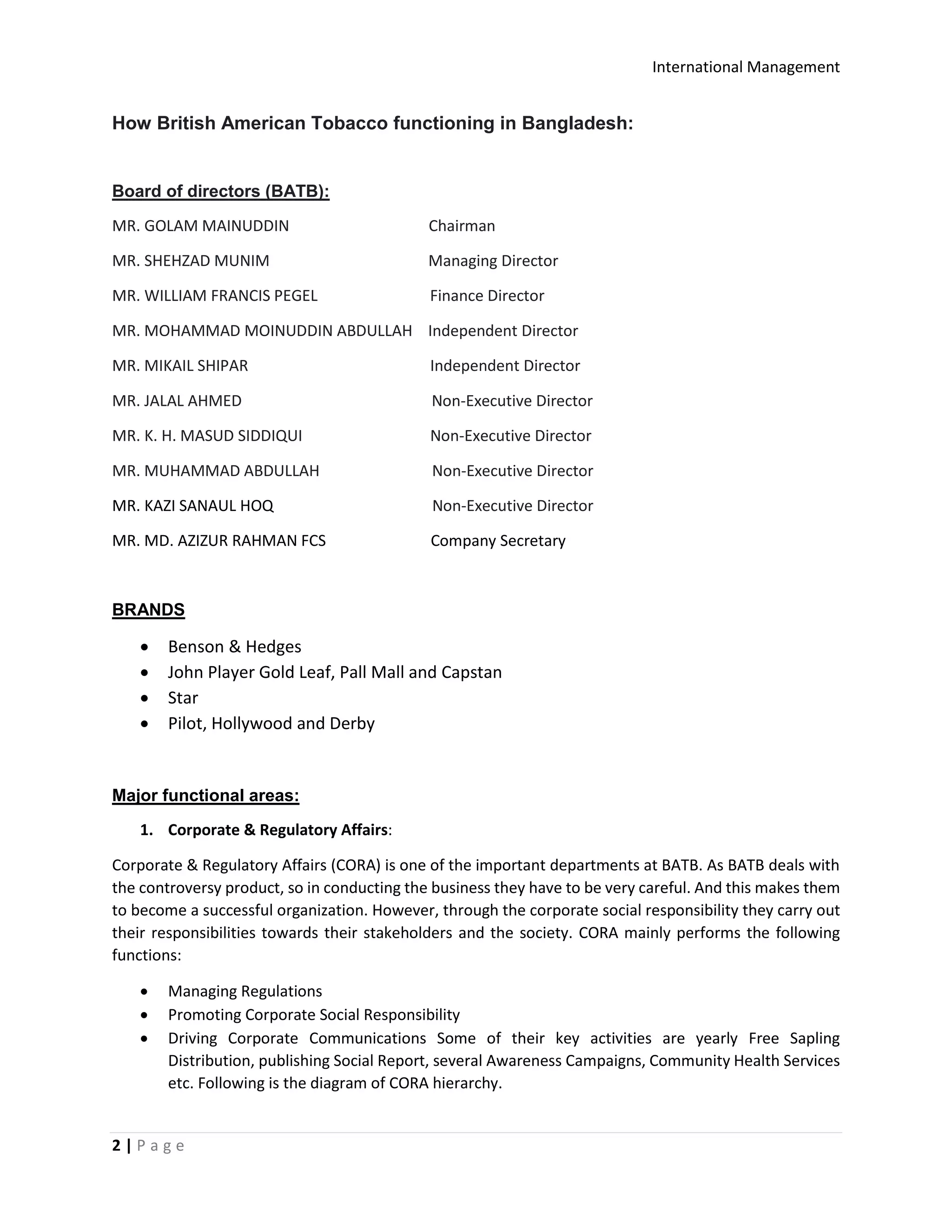 British american tobacco (bat) | PDF