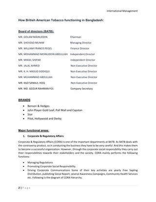 British american tobacco (bat) | PDF