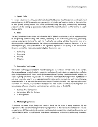 British american tobacco (bat) | PDF