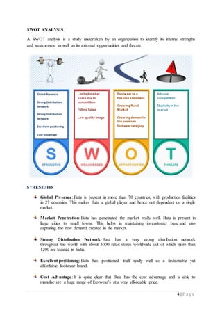 Bata BCG matrix, swot analysis and PEST analysis | DOCX