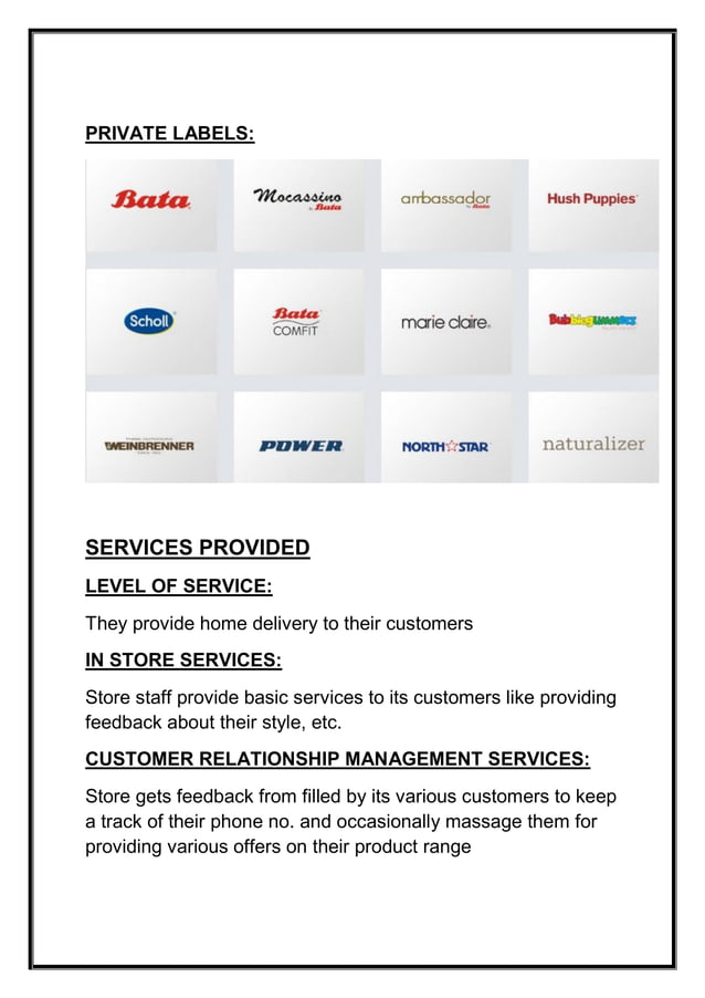 Bata retail management | PDF | Retail Industry | Industries