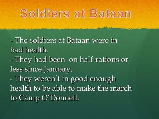 Bataan Death March | PPT | War and Conflicts