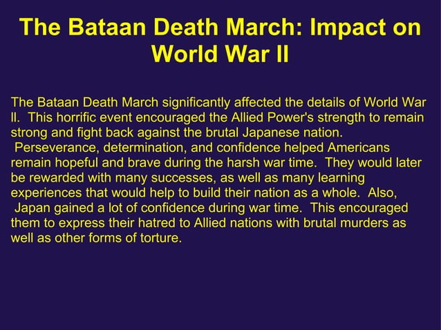 Bataan Death March | PPT