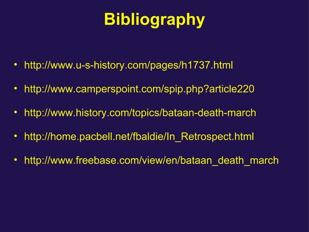 Bataan Death March | PPT