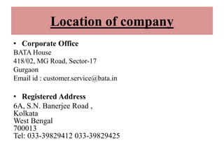 Bata company facts presentation | PPTX