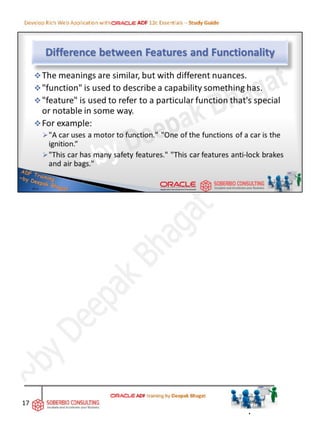 Oracle ADF Tutorial/Training Study Guide | PDF
