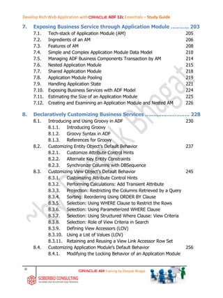 Oracle ADF Tutorial/Training Study Guide | PDF