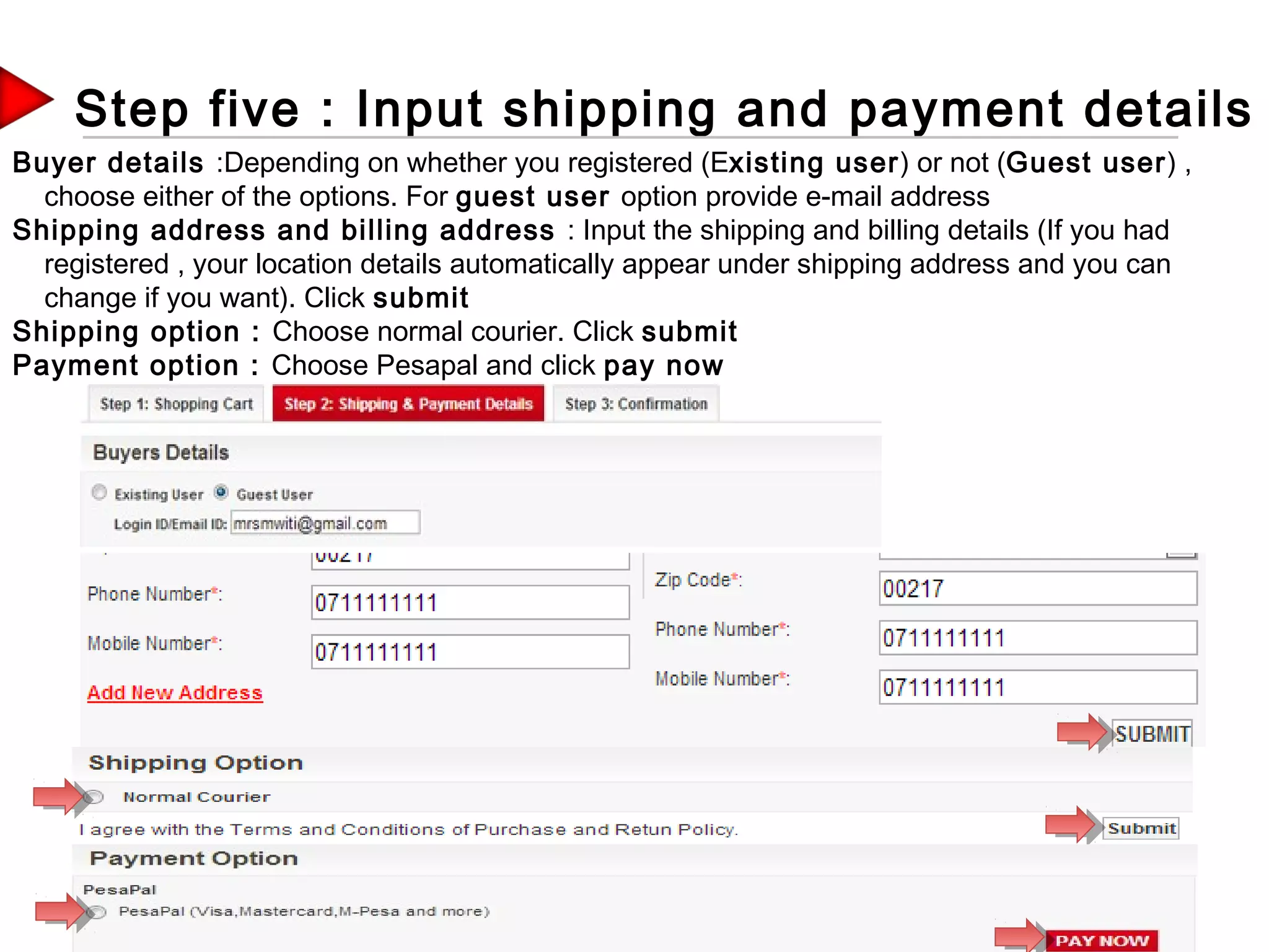 Bata home online shopping procedure | PPT