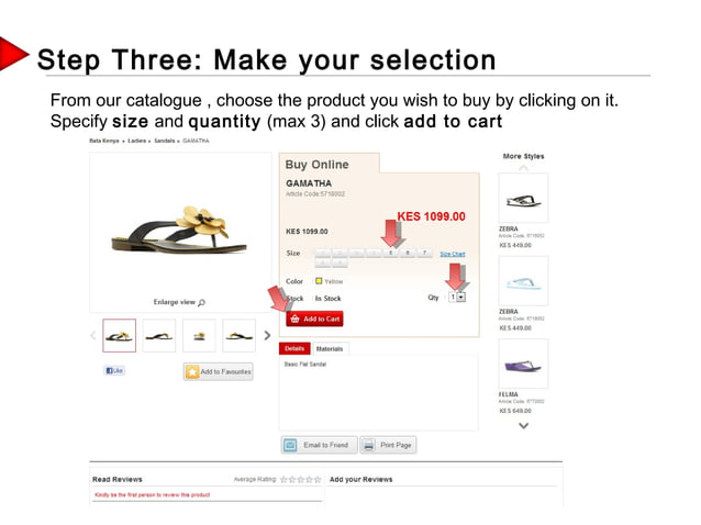 Bata home online shopping procedure | PPT