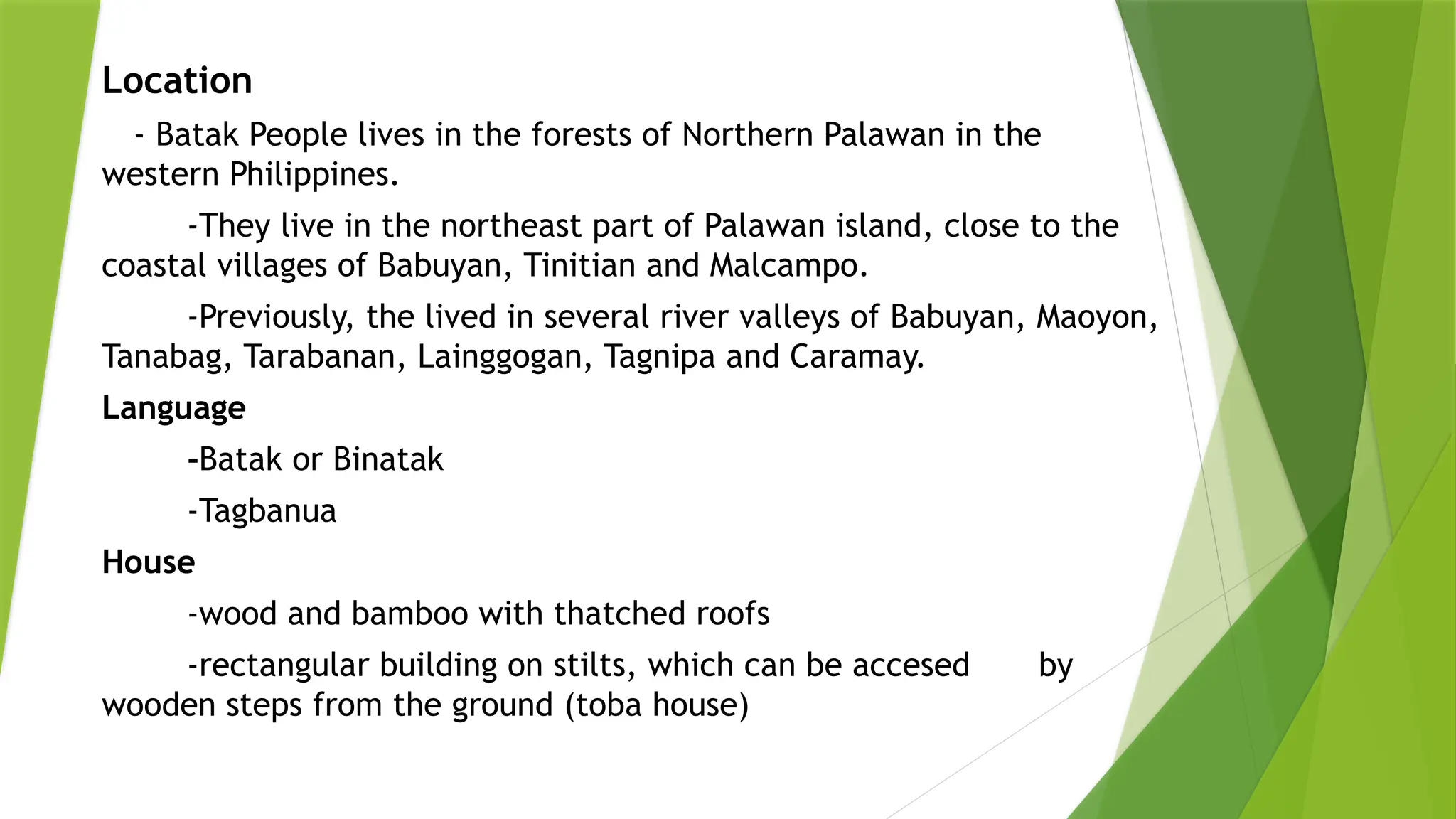 Batak guide.pptx tribe indigenous Philippines | PPTX