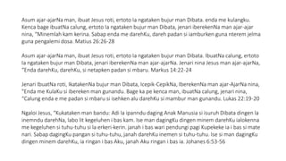 Batak Karo - Dareh Jesus Kristus si meherga - The Precious Blood of ...