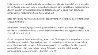 Batak Karo - Dareh Jesus Kristus si meherga - The Precious Blood of ...