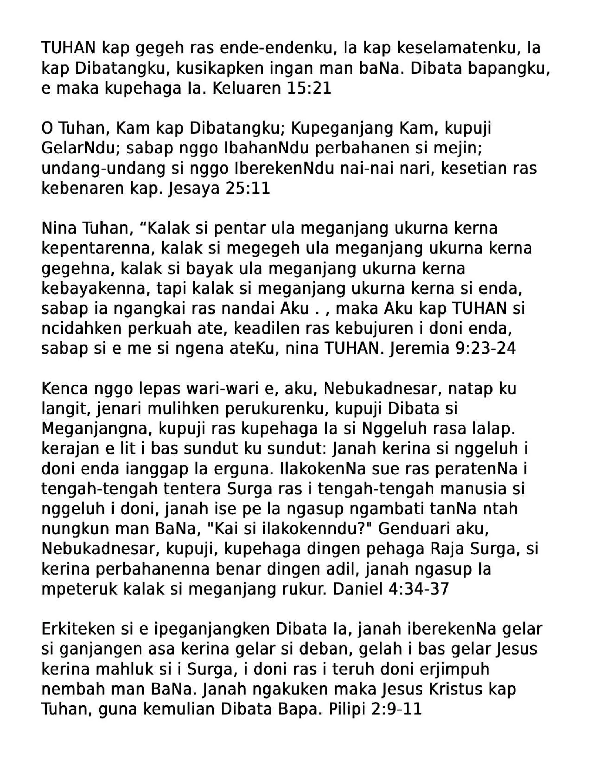 Batak Karo Praise Worship Thanksgiving Tract.pdf